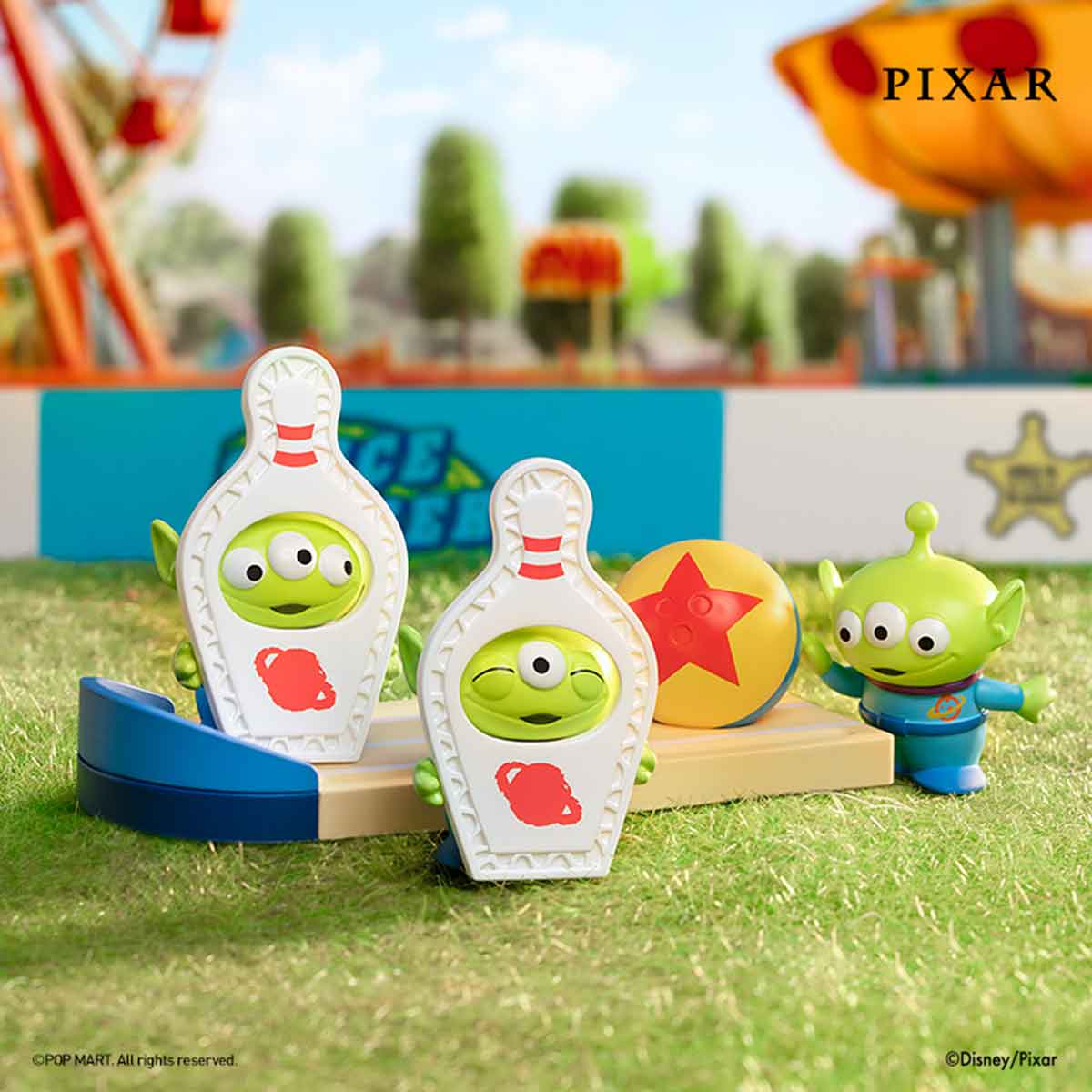 POP MART Pixar Alien Party Games Series Scene Sets Blind Box Single Box